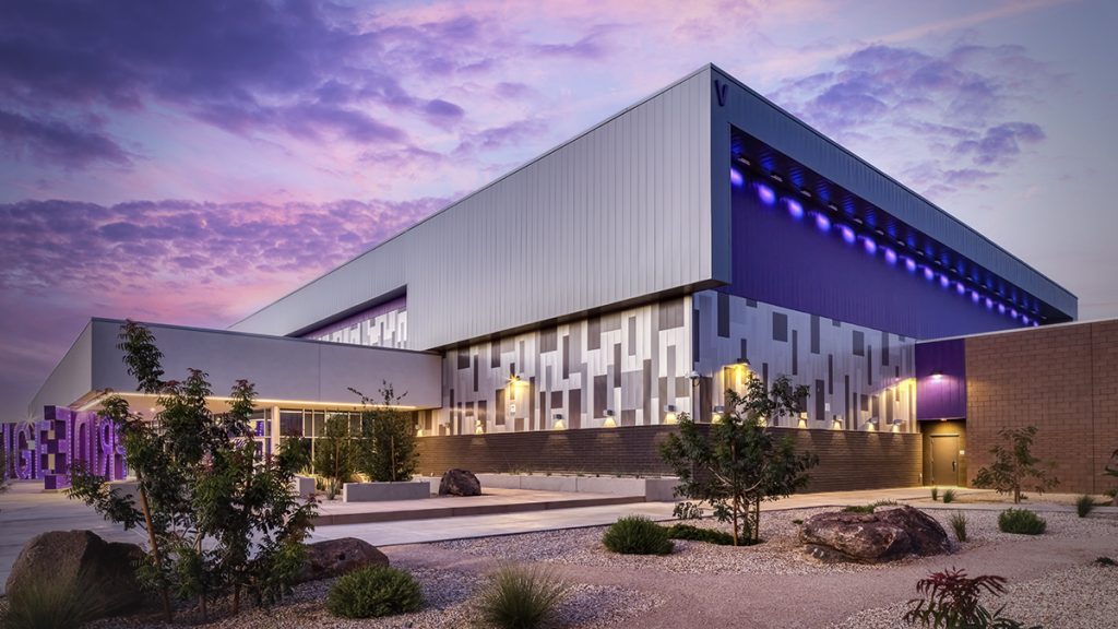 Metal Panels Shine for a “Best-in-State” High School Gymnasium – A+Dwire